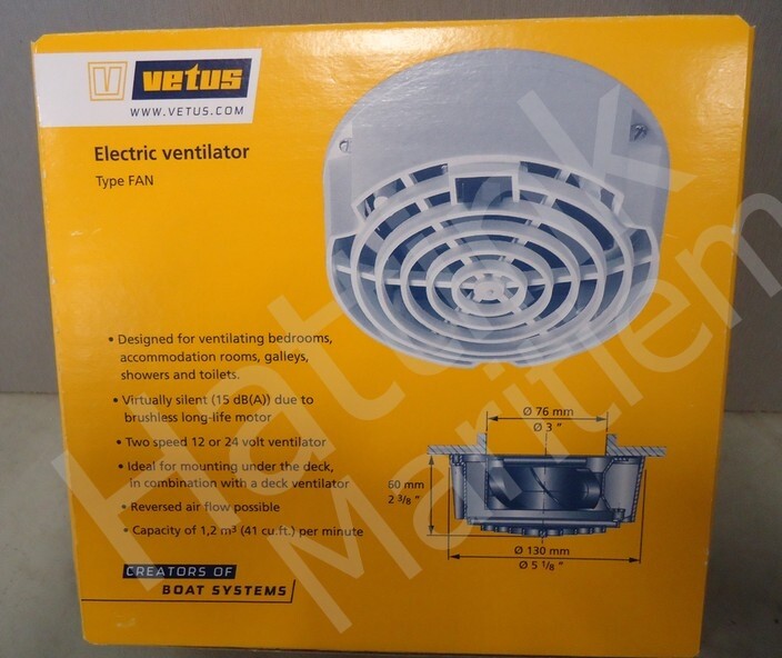 Ventilateur électrique Vetus, Type Ventilateur 24DC | Hattink Thermo Parts